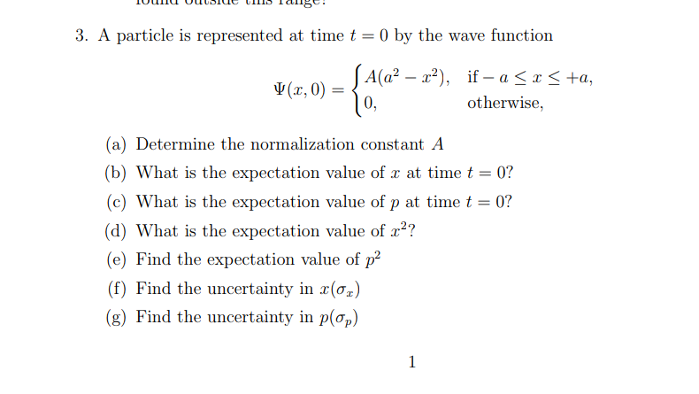 Solved A particle is represented at time t=0 ﻿by the wave | Chegg.com