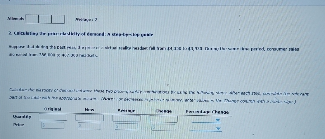 Solved AttemptsAverage ?22. ﻿Calculating the price | Chegg.com