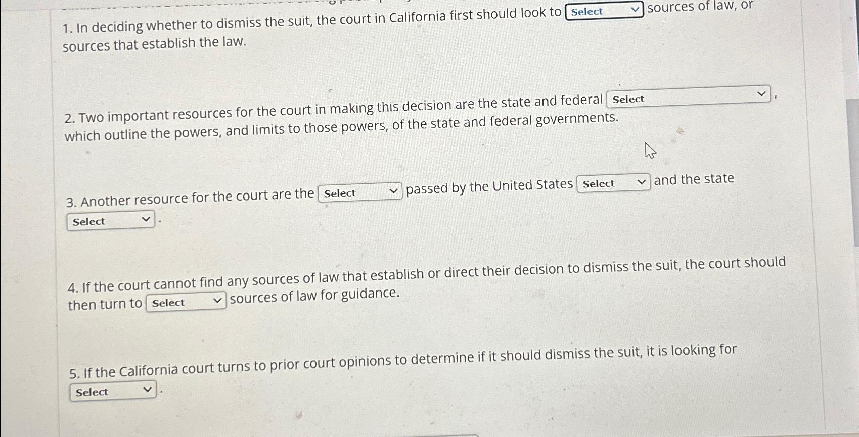 Solved In deciding whether to dismiss the suit, the court in | Chegg.com