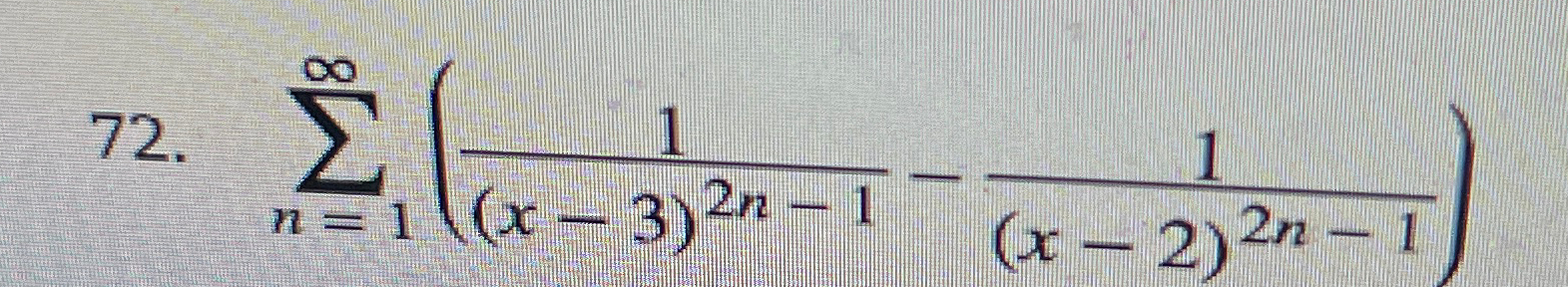 In the following exercises, express each series as a | Chegg.com