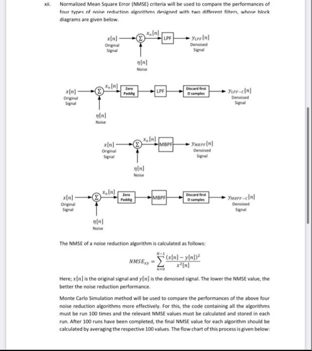 xil Normalized Mean Square Error (NMSE) criteria will | Chegg.com