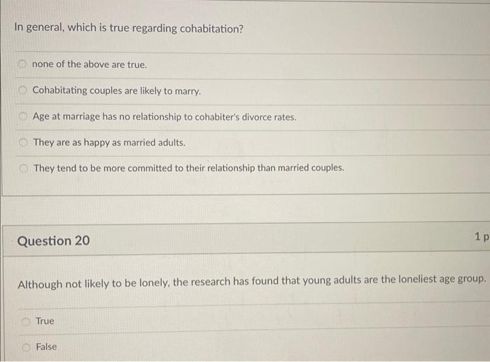 Solved Marital satisfaction levels during early adulthood | Chegg.com