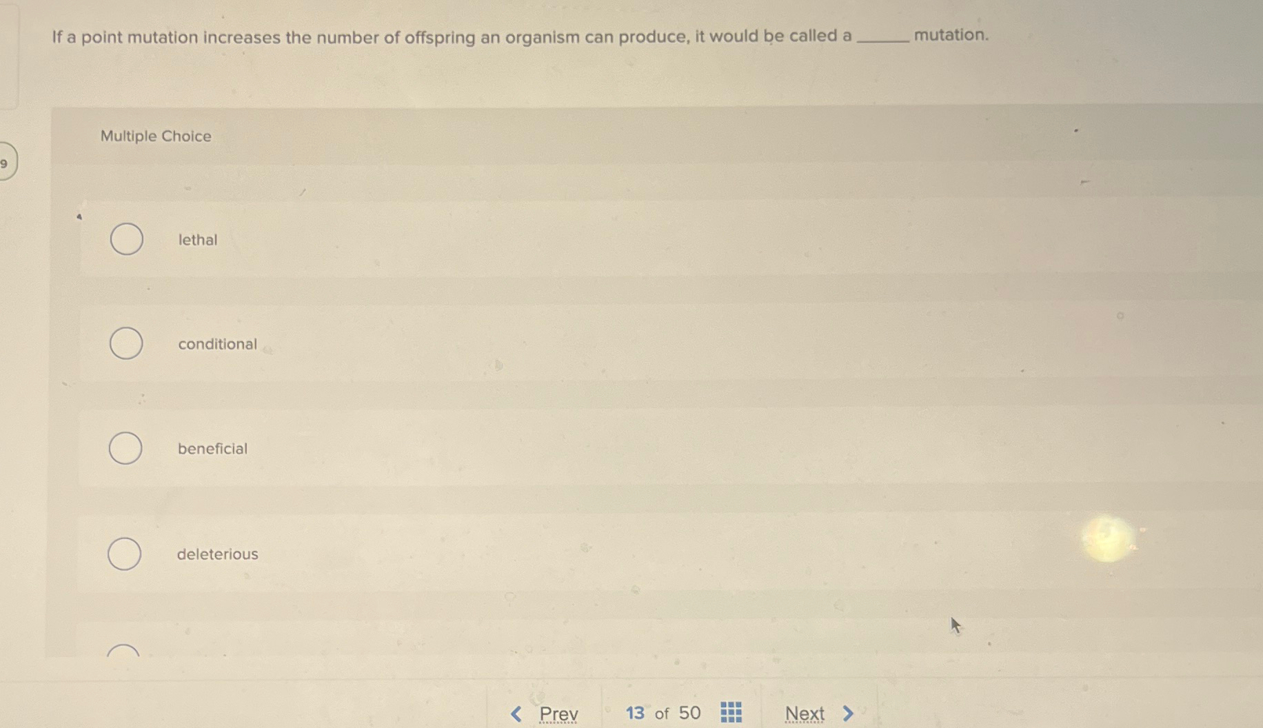 Solved If a point mutation increases the number of offspring | Chegg.com