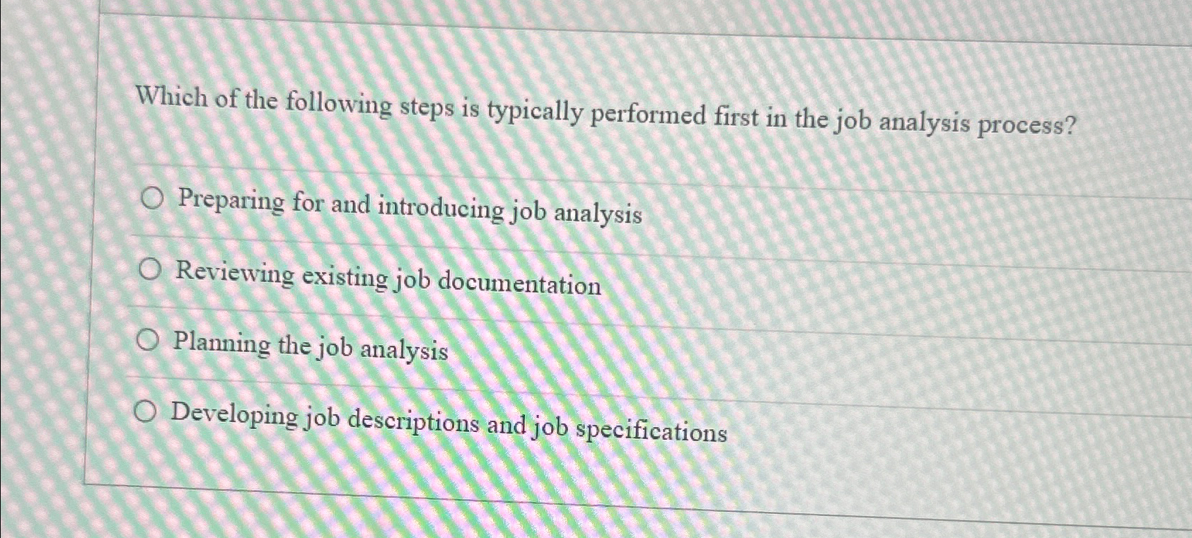 Solved Which of the following steps is typically performed | Chegg.com