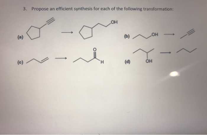 Solved 2. Propose an efficient synthesis for each of the | Chegg.com Solved 2. Propose an efficient synthesis for each of the | Chegg.com