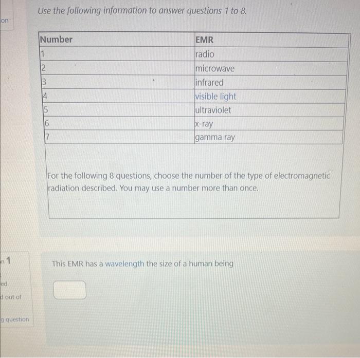 Solved Use the following information to answer questions 1 | Chegg.com
