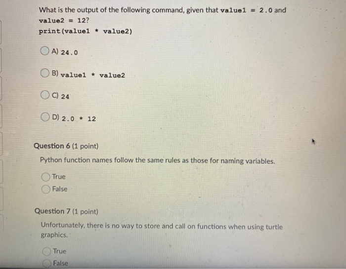 Solved What is the output of the following command, given | Chegg.com