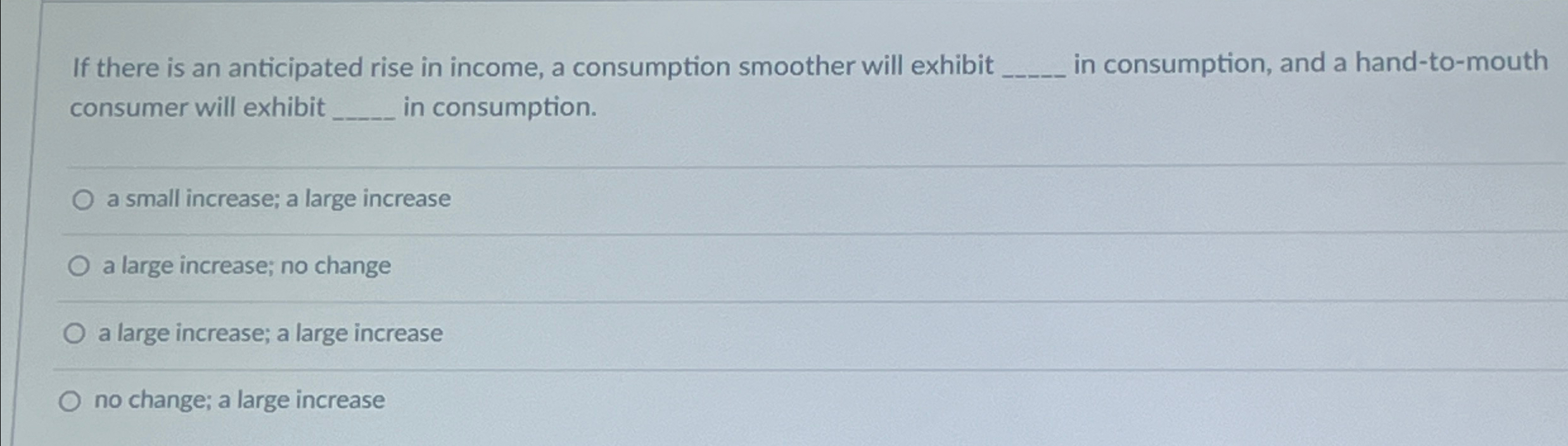 Solved If there is an anticipated rise in income, a | Chegg.com