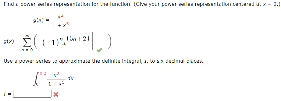 Solved Find a power series representation for the function. | Chegg.com