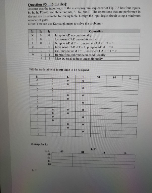 Solved Question #516 marks: Assume that the input logic of | Chegg.com