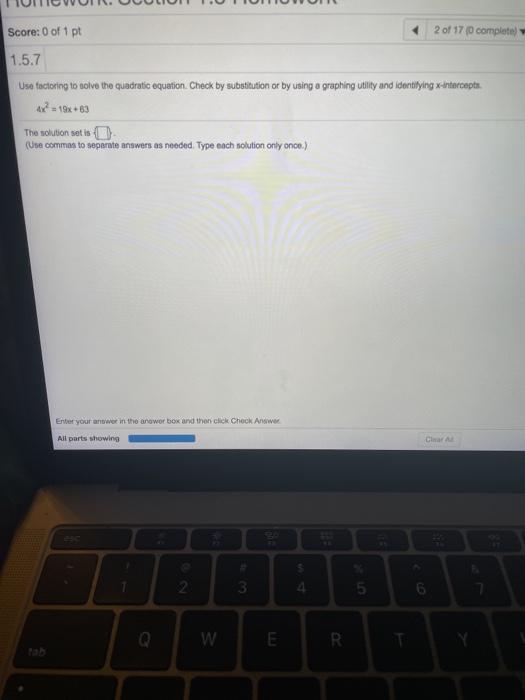 Solved Math 1110 06 1 Homework Section 1 5 Homework 1 Of