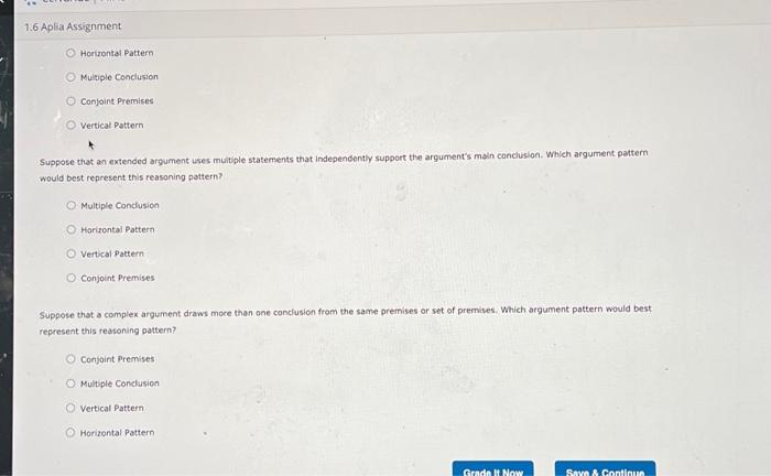 Solved 1. Basic Argument Patterns Extended arguments within | Chegg.com