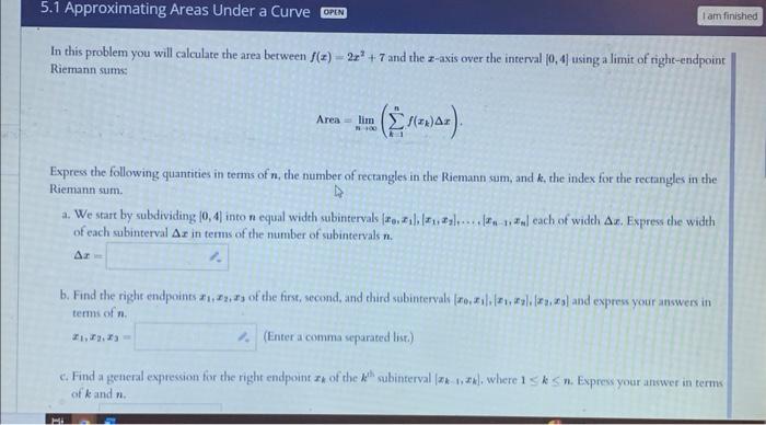 Solved In this problem you will calculate the area between | Chegg.com