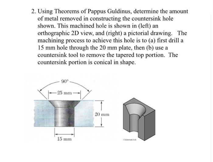 Solved 2. Using Theorems of Pappus Guldinus, determine the | Chegg.com