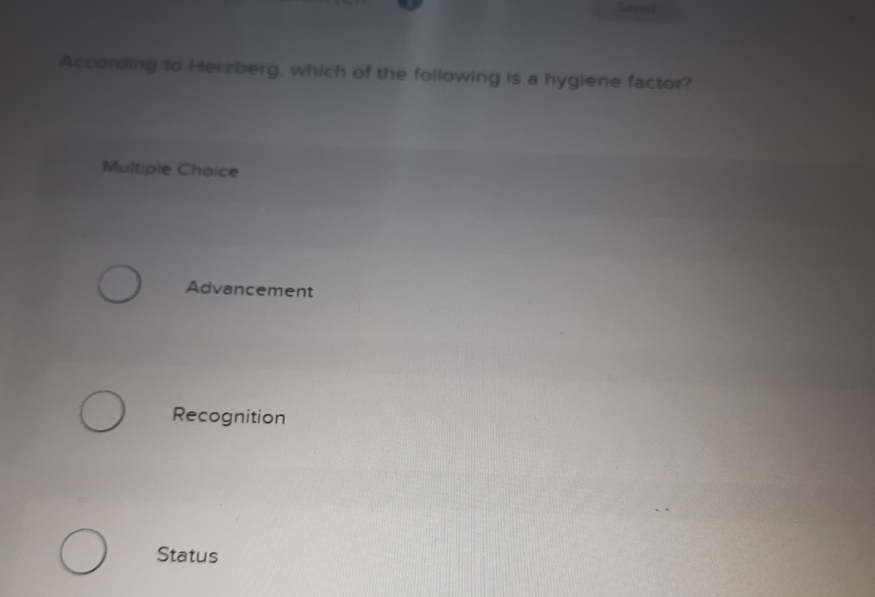 Solved According to Heizberg. which of the following is a | Chegg.com
