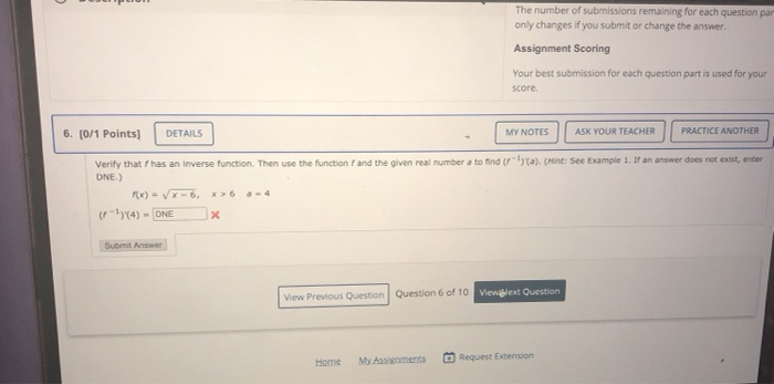 Solved The number of submissions remaining for each question | Chegg.com