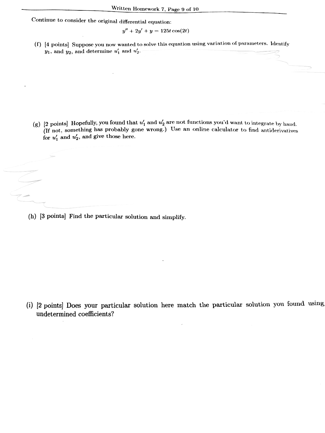 Solved Can I have help on this ODE question | Chegg.com
