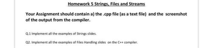 Solved Homework 5 Strings Files And Streams Your Assignment