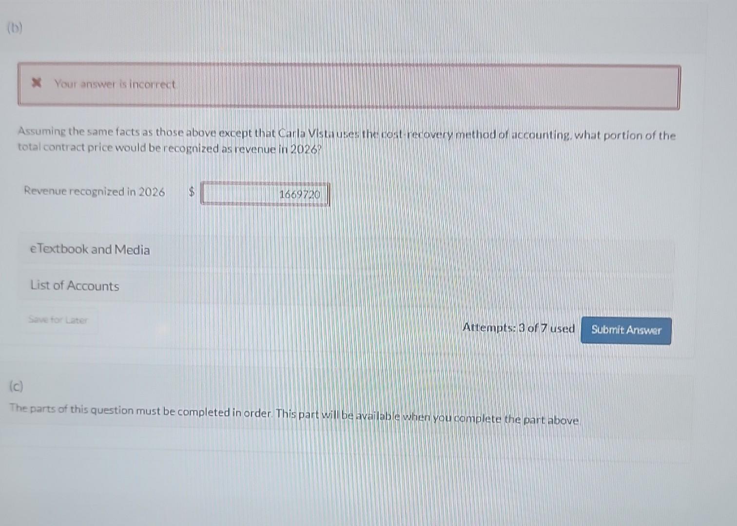 Solved Carla Vista Construction Company uses the | Chegg.com