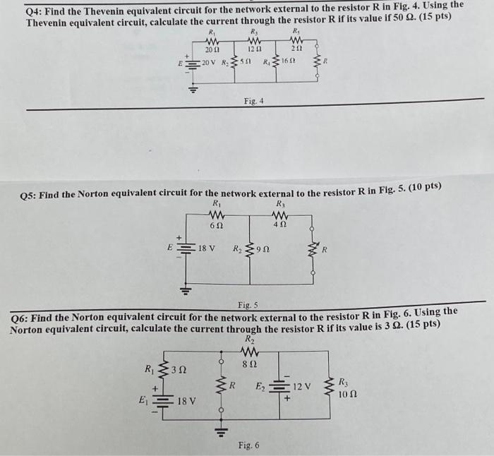 Solved Q4: Find the Thevenin equivalent circuit for the | Chegg.com