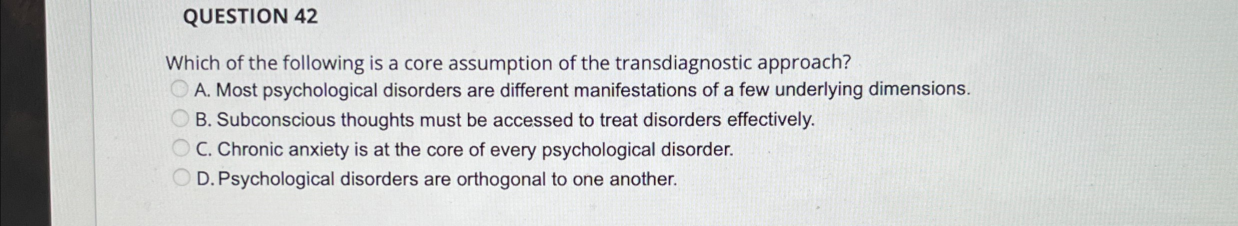 Solved QUESTION 42Which of the following is a core | Chegg.com