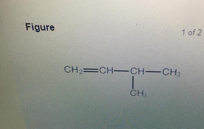 Solved Figure 1 of 2 CH2=CH-CH-CH3 CH3 Part A What is the | Chegg.com