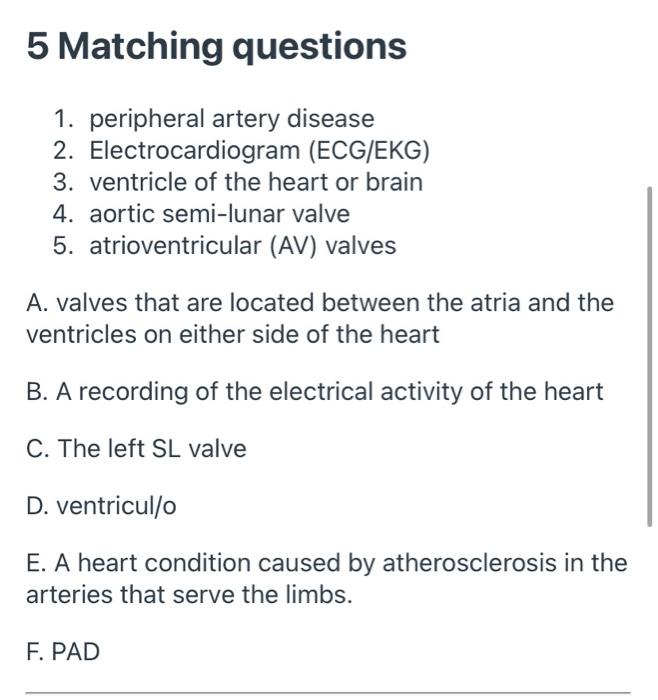 Solved 5 Multiple choice questions 1. the right | Chegg.com