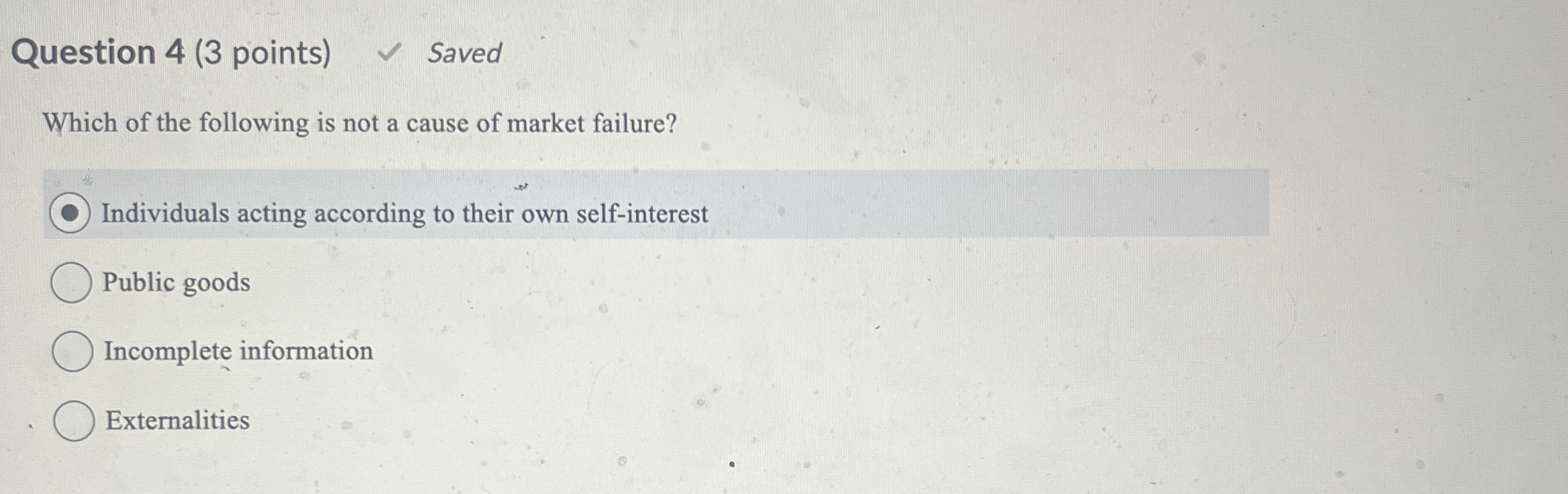 Solved Question 4 (3 ﻿points) ﻿SavedWhich of the following | Chegg.com