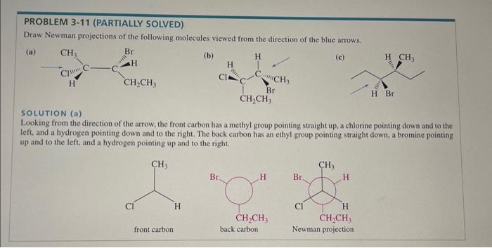 Solved PROBLEM 3-11 (PARTIALLY SOLVED) Draw Newman | Chegg.com