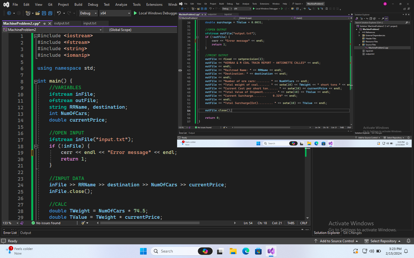 Solved Please help me figure out what's wrong with this C++ | Chegg.com