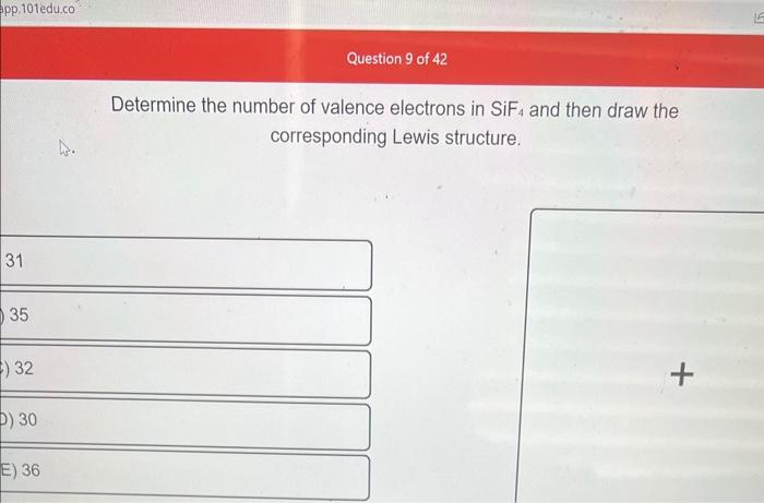 Solved Determine the number of valence electrons in SiF4 and | Chegg.com