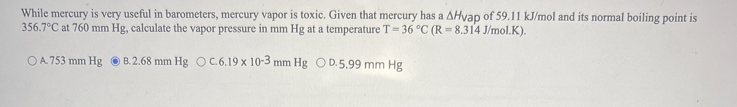 Solved While mercury is very useful in barometers, mercury | Chegg.com