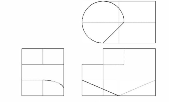 Solved given top, front and right views, use solidwork + | Chegg.com