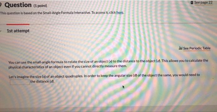 Solved This question is based on the Small-Angle Formula | Chegg.com