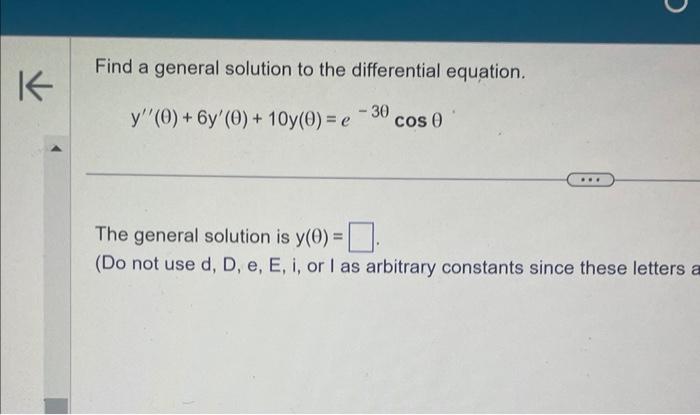 [Solved]: Determine the form of a particular solution for t
