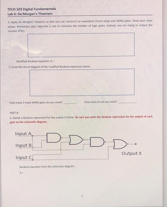 Solved 4. Apply De Morgan's theorem so that you can | Chegg.com