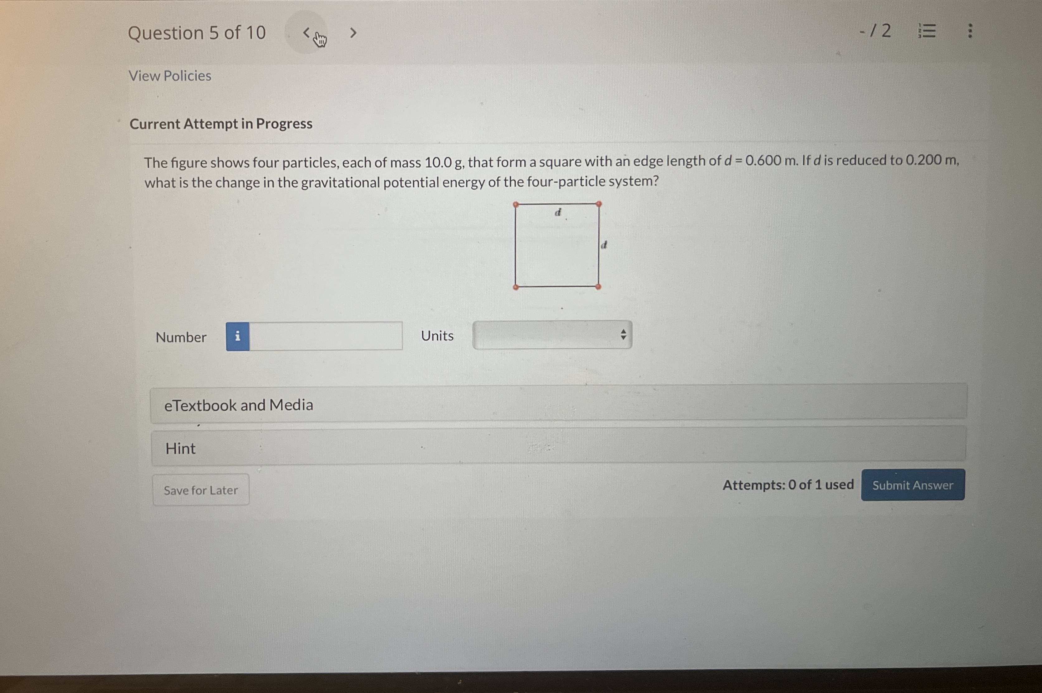 Solved by an EXPERT Question 5 ﻿of 10View PoliciesCurrent Attempt in | Chegg.com