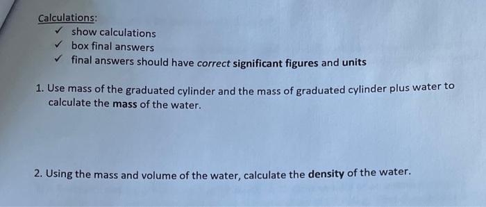 Solved Liquid (Determining Volume from a Graduated Cylinder) | Chegg.com