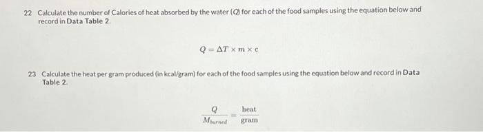Solved 22 Calculate the number of Calories of heat absorbed | Chegg.com