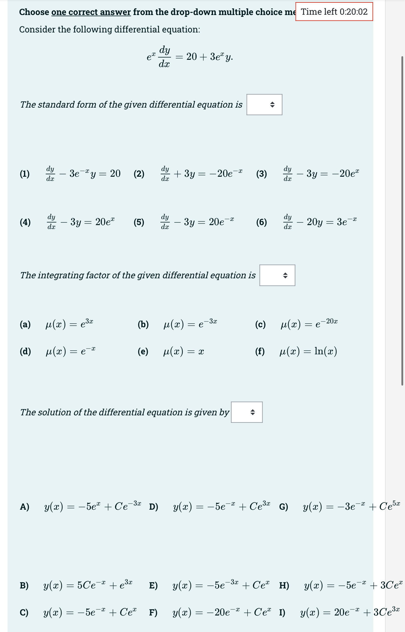 Solved Choose one correct answer from the drop-down multiple | Chegg.com