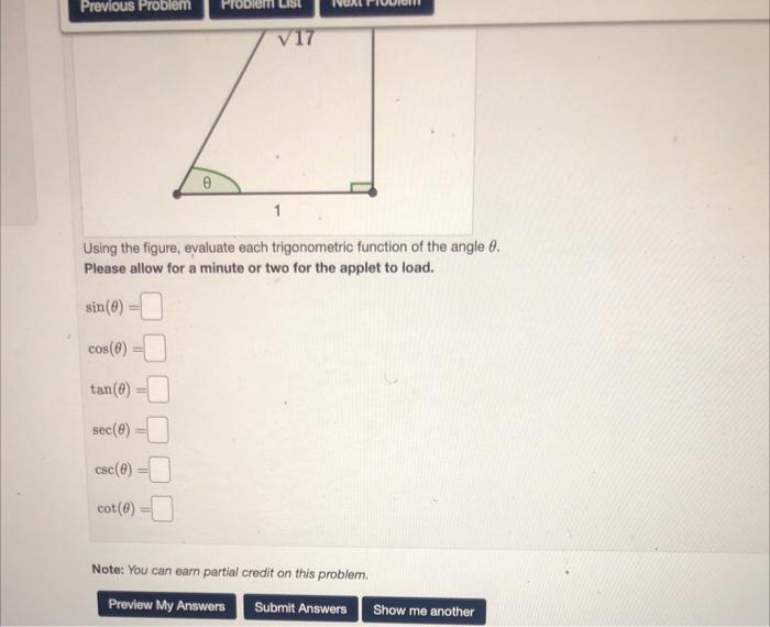 Solved HW M03 CH 5-4 Right Triangle Trigonometry: Problem 2 | Chegg.com
