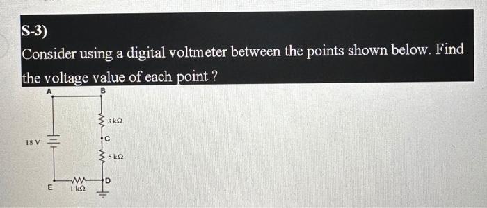 Solved Consider using a digital voltmeter between the points | Chegg.com