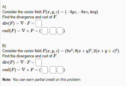 Solved A)Consider the vector field | Chegg.com