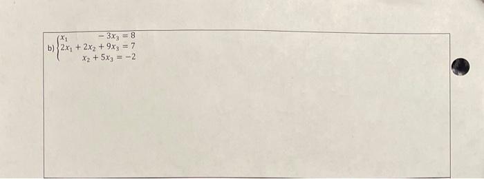 Solved 5) Solve by elementary row operation and | Chegg.com