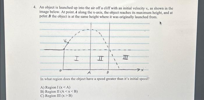 Solved An object is launched up into the air off a cliff | Chegg.com