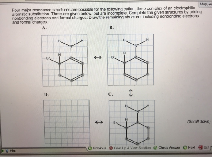 Solved Марс Four major resonance structures are possible for | Chegg.com