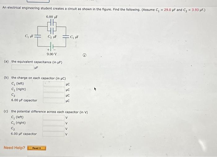 Solved An electrical engineering student creates a circuit | Chegg.com