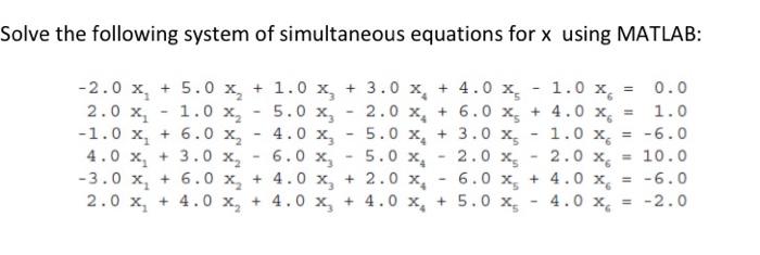 Solved How can this be solved utilizing linear algebra in | Chegg.com