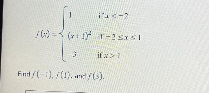 Solved 1 if x 1 Find | Chegg.com