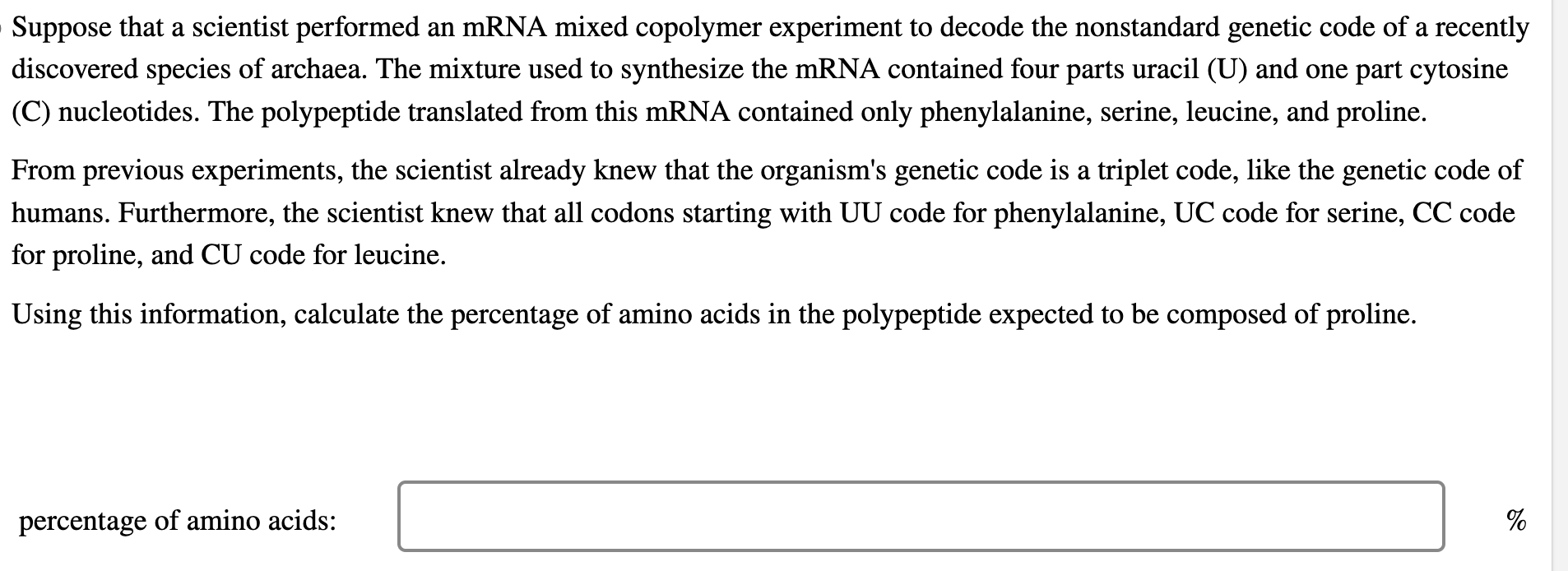 Solved Suppose that a scientist performed an mRNA mixed | Chegg.com